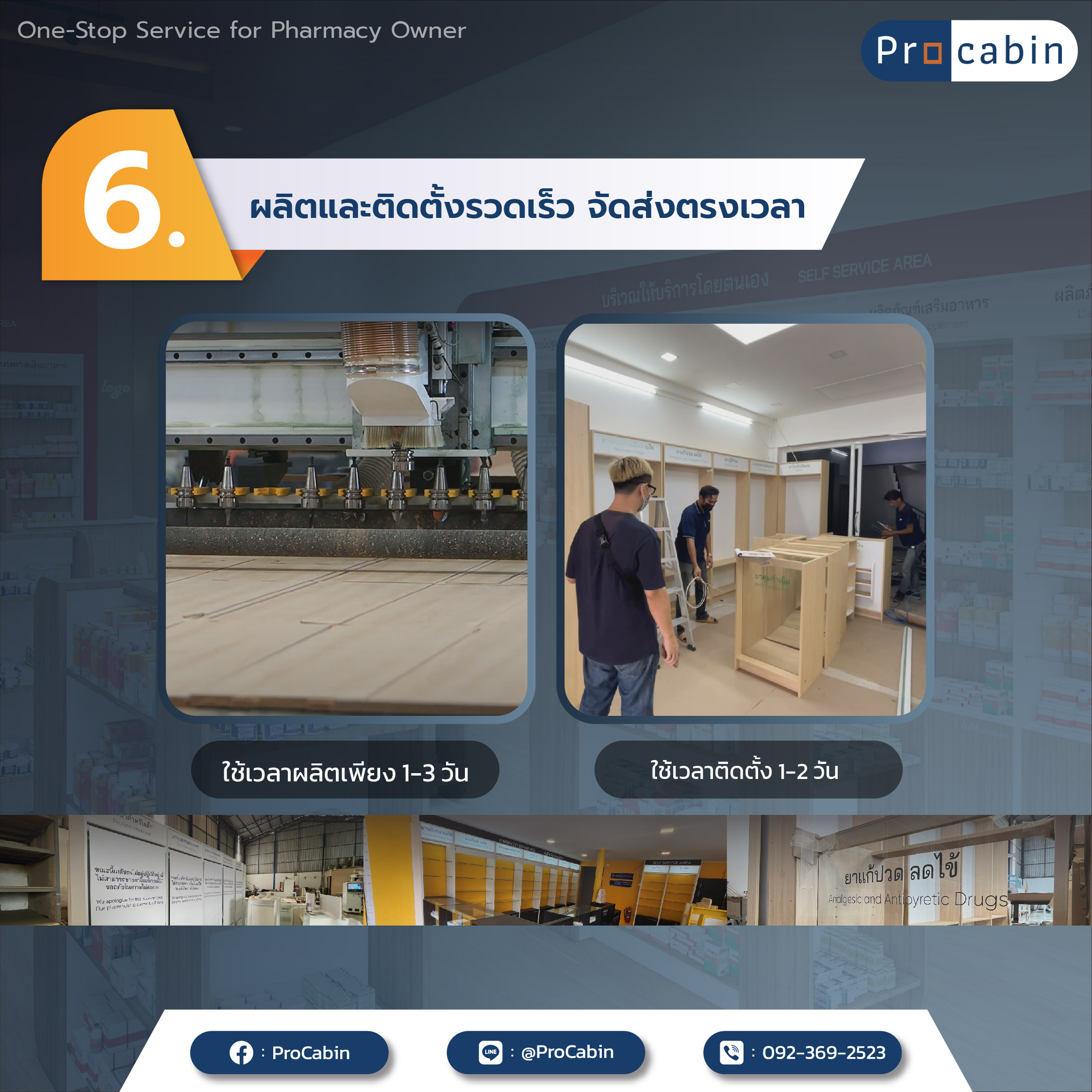 7 เหตุผล ทำไมต้องเลือกทำตู้ร้านยากับ ProCabin - Procabin
